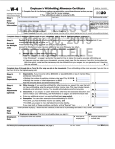 IRS Reveals a New W-4 Form Draft